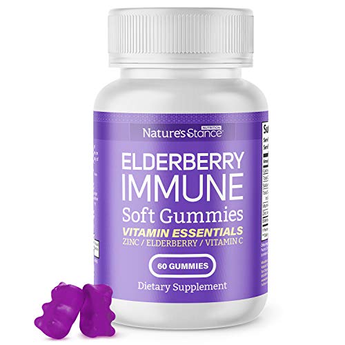 Elderberry gummies with zinc and vitamin C