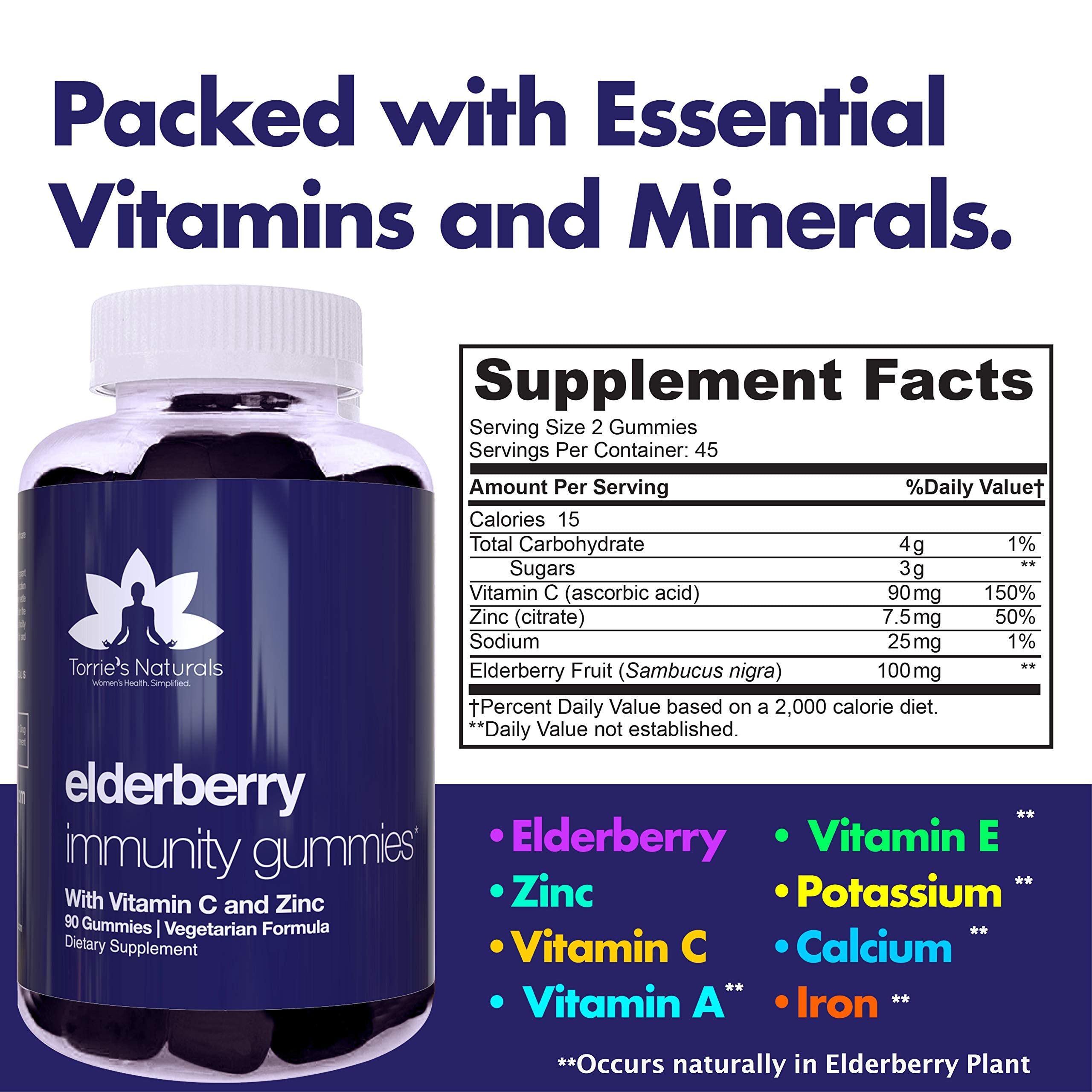 elderberry gummies with zinc and vitamin C