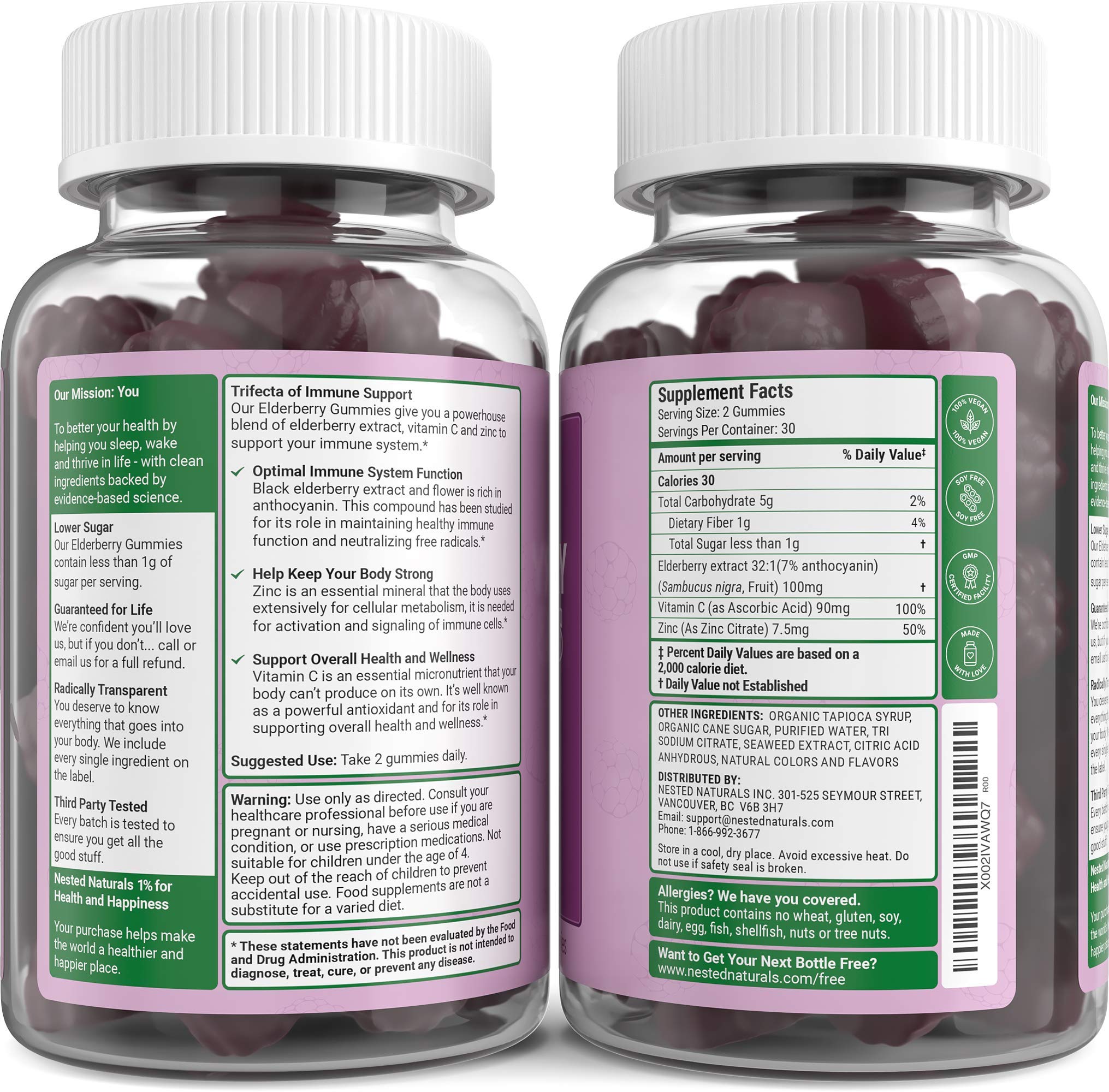 elderberry gummies with zinc and vitamin C
