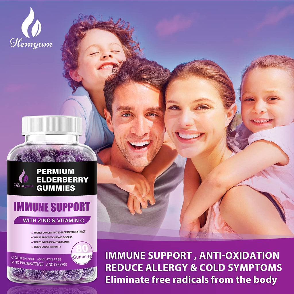 elderberry gummies with zinc benefits
