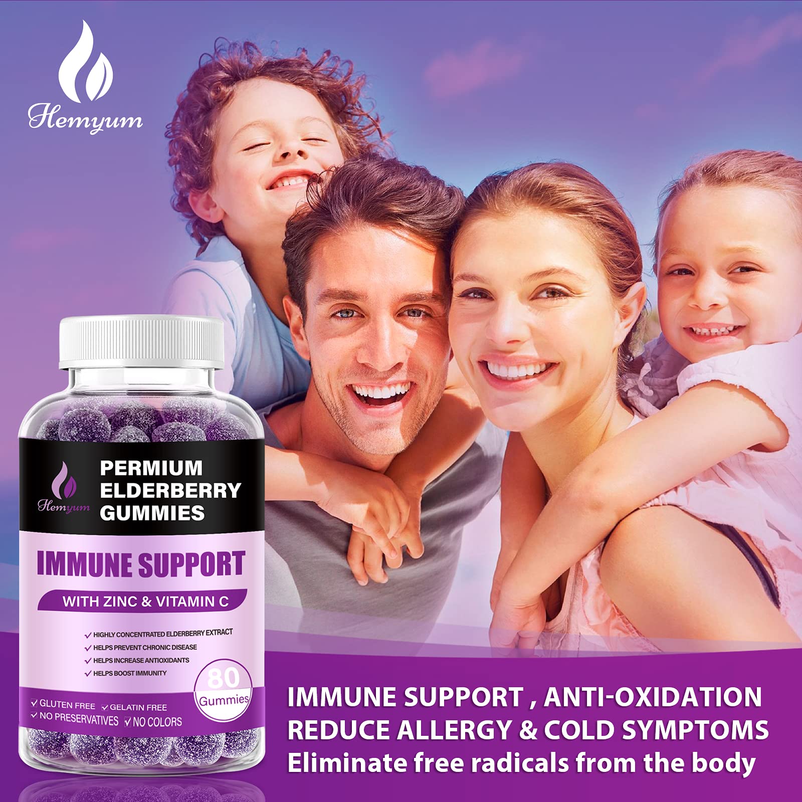 elderberry gummies with zinc benefits