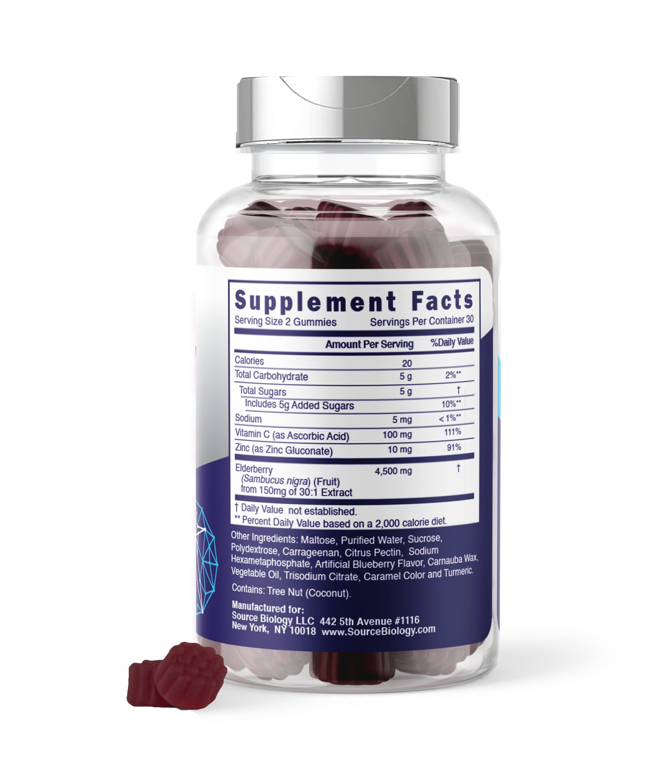 elderberry gummies with zinc for health