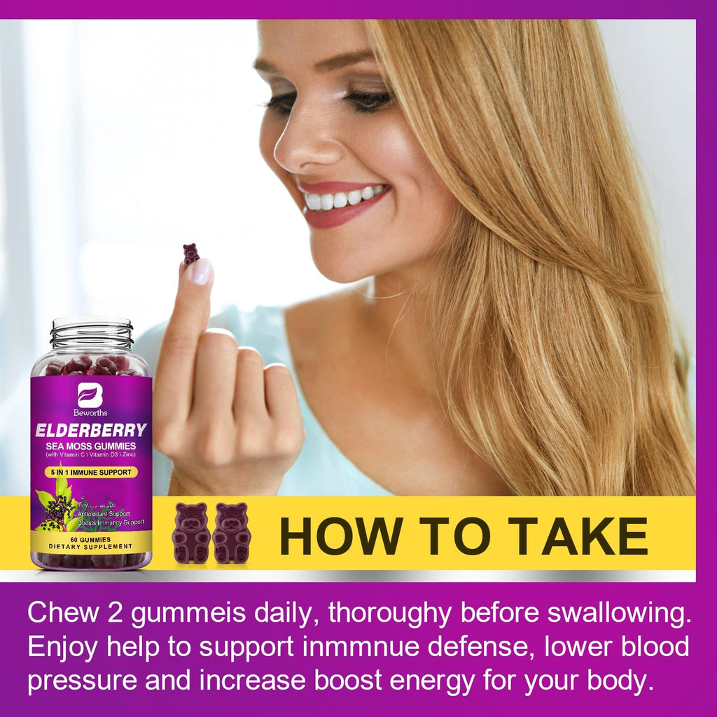 elderberry gummies with zinc for health