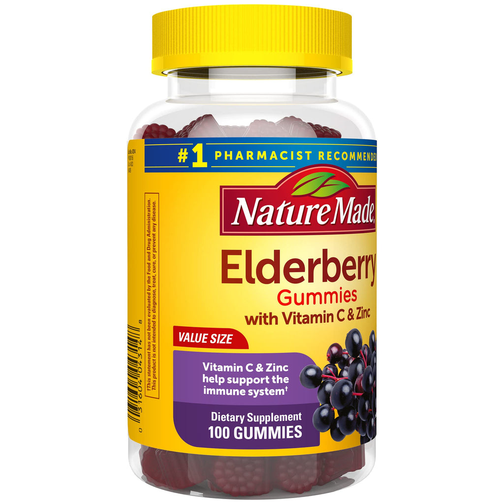 elderberry gummies with zinc for health