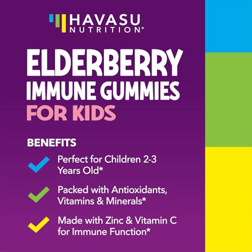 Elderberry gummies with zinc for immunity