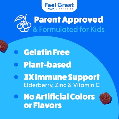 Elderberry gummies with zinc for immunity