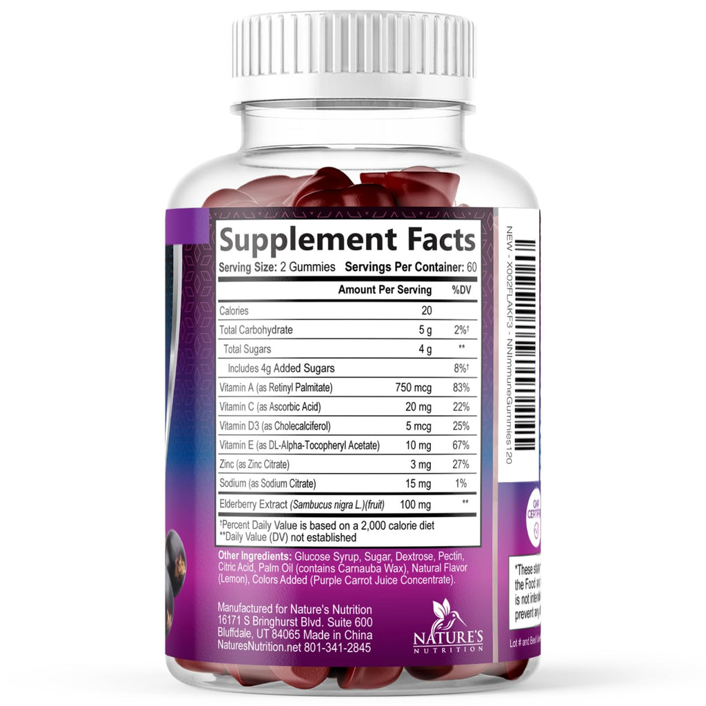 elderberry gummy vitamins for overall health