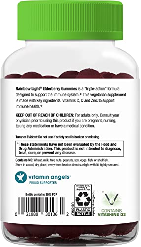 Elderberry gummy vitamins for overall wellness