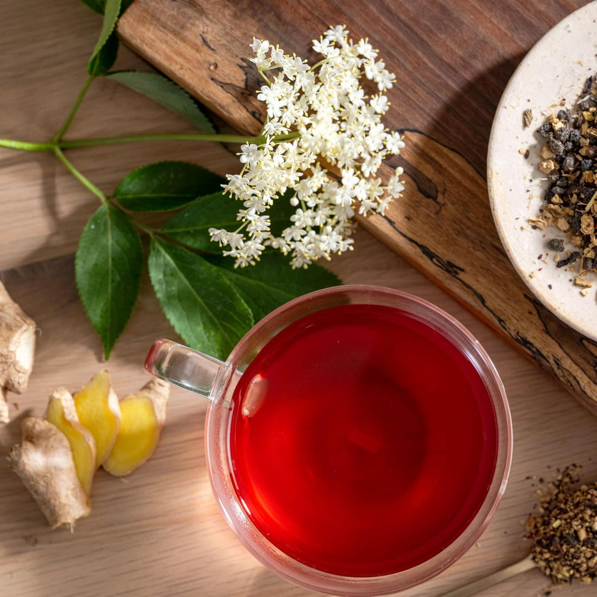 Elderberry Healer tea for cold relief