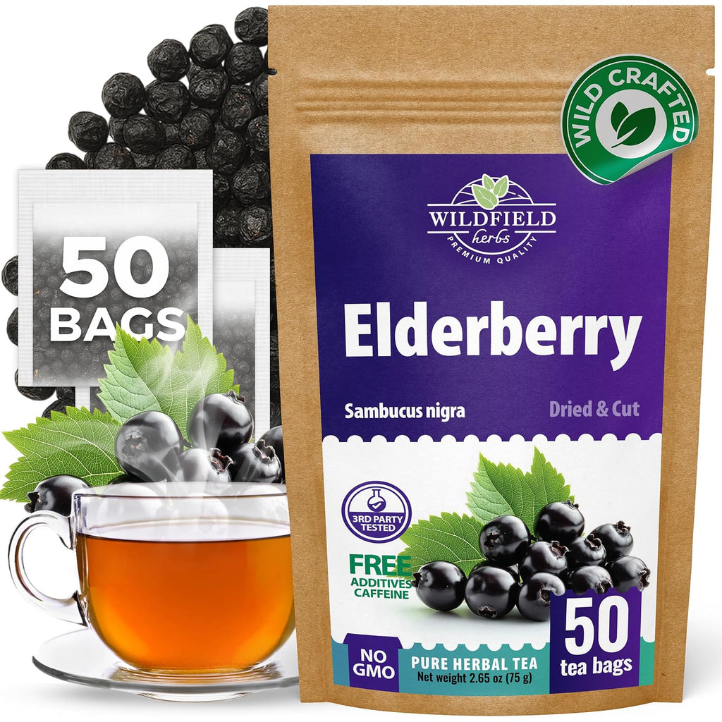 Elderberry herbal tea bags