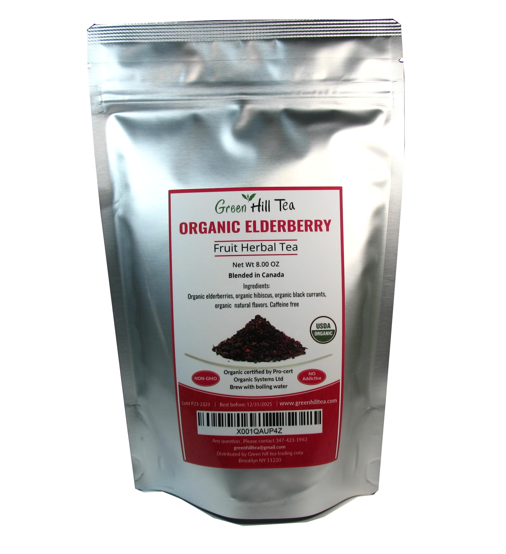 Elderberry herbal tea for daily health