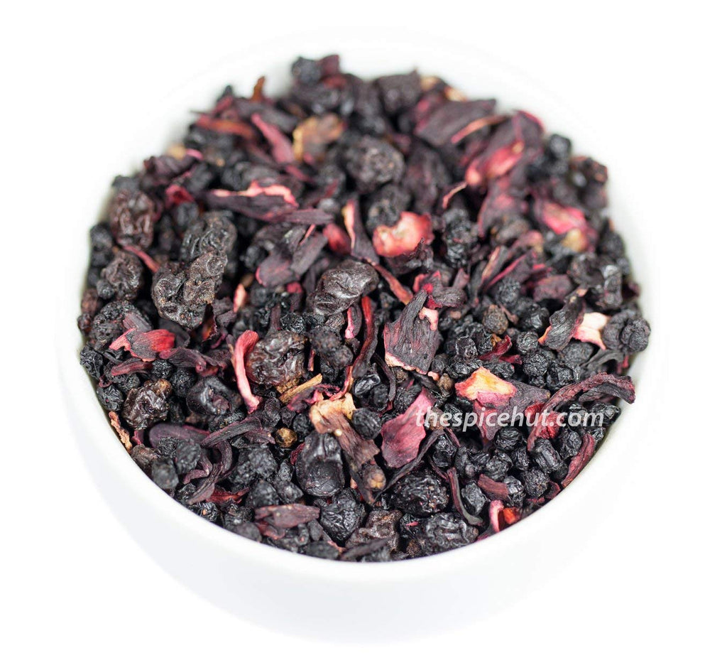 Elderberry hibiscus tea for wellness