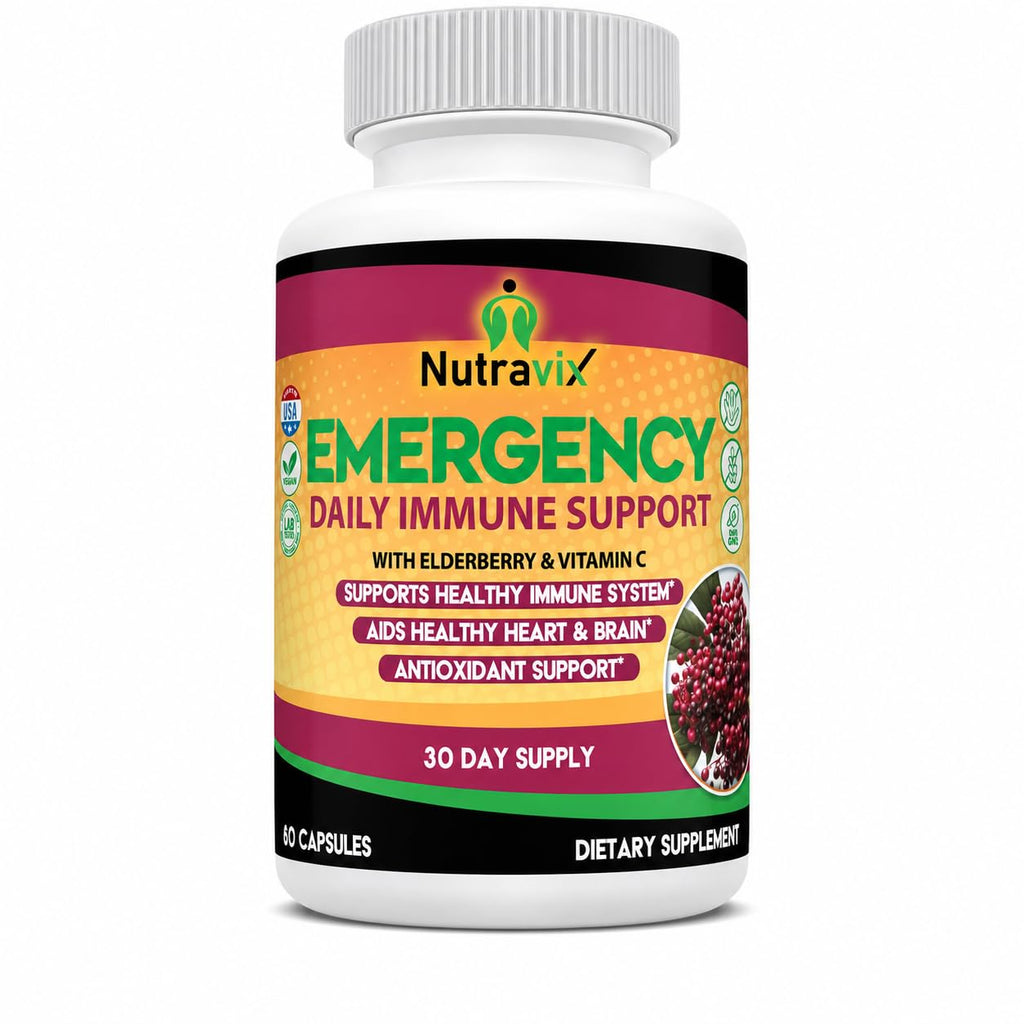 Elderberry immune support capsules