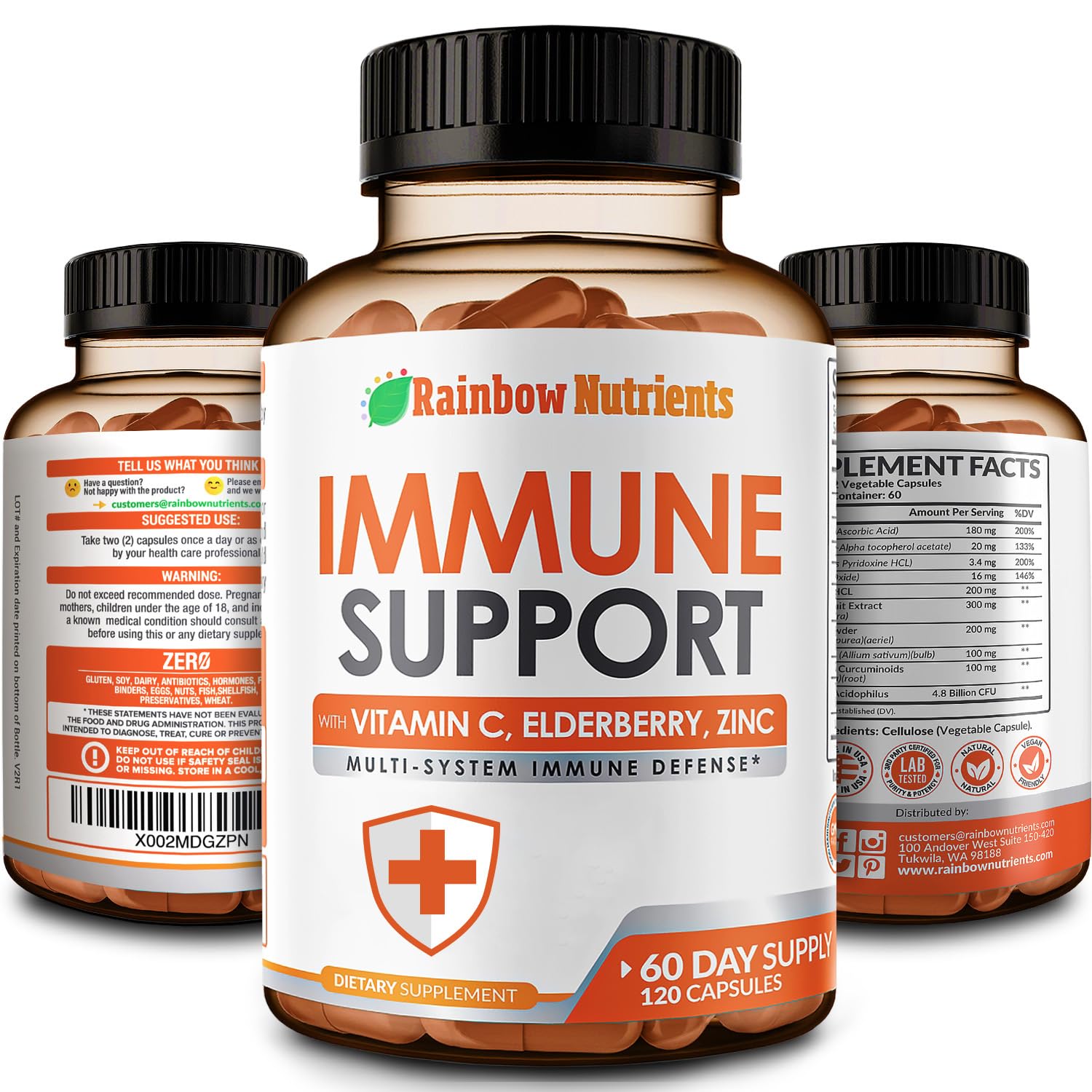 elderberry immune support capsules