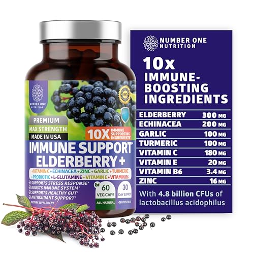 Elderberry immune support capsules