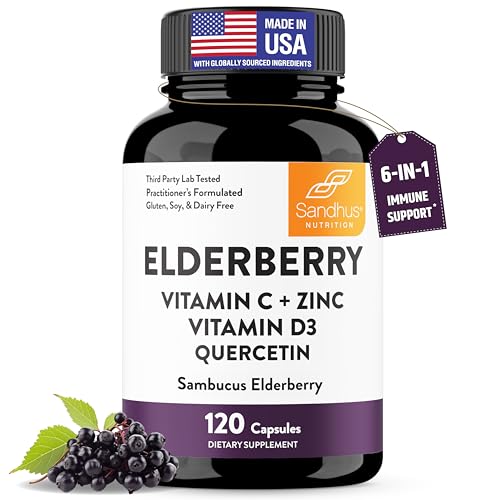 Elderberry immune support capsules