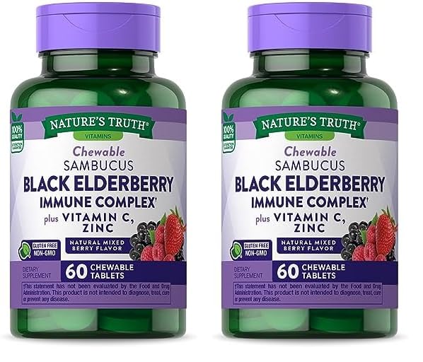 Elderberry immune support chewable tablets