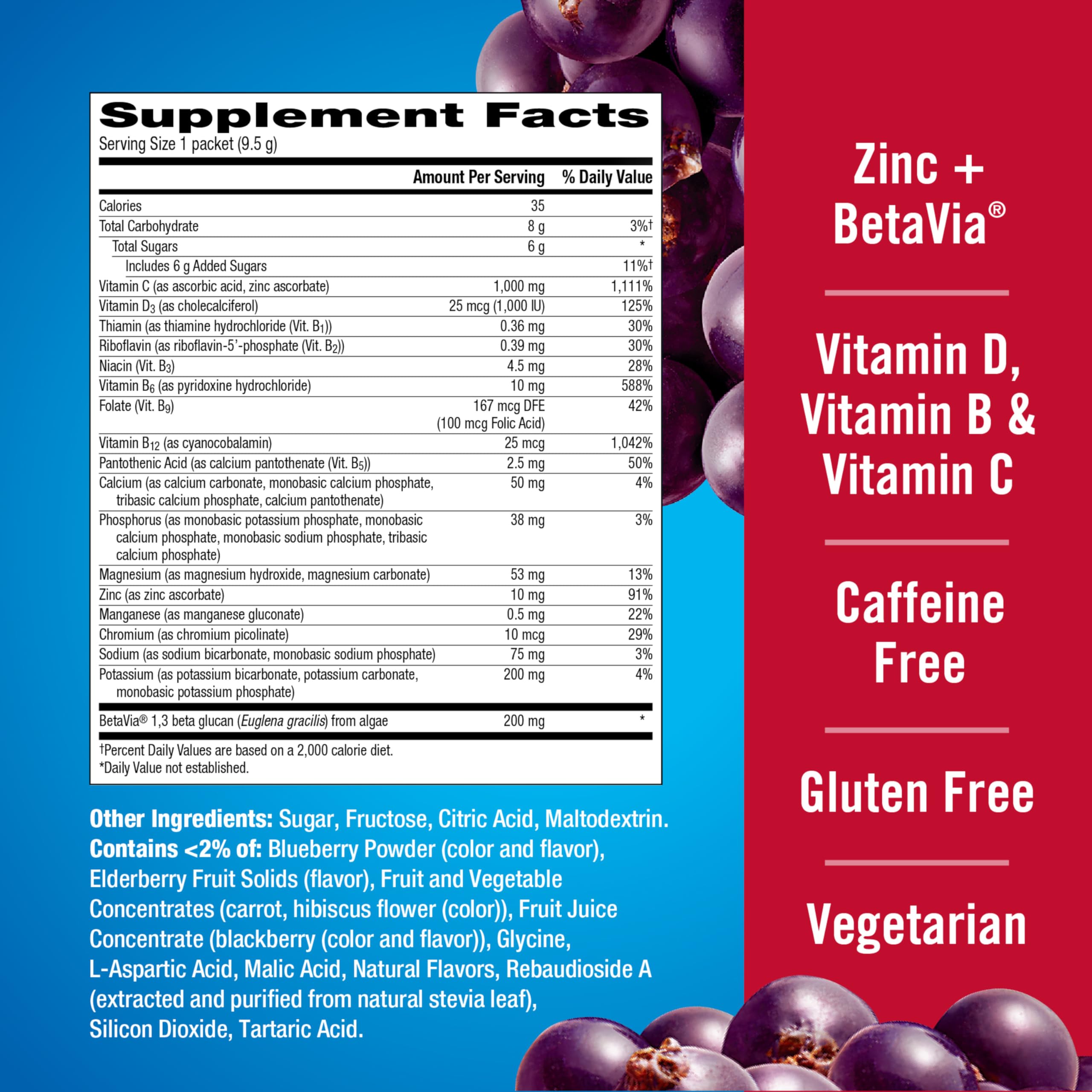 Elderberry immune support for active lifestyles