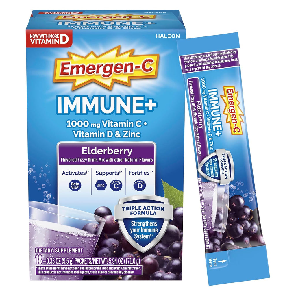 Elderberry immune support powder packets