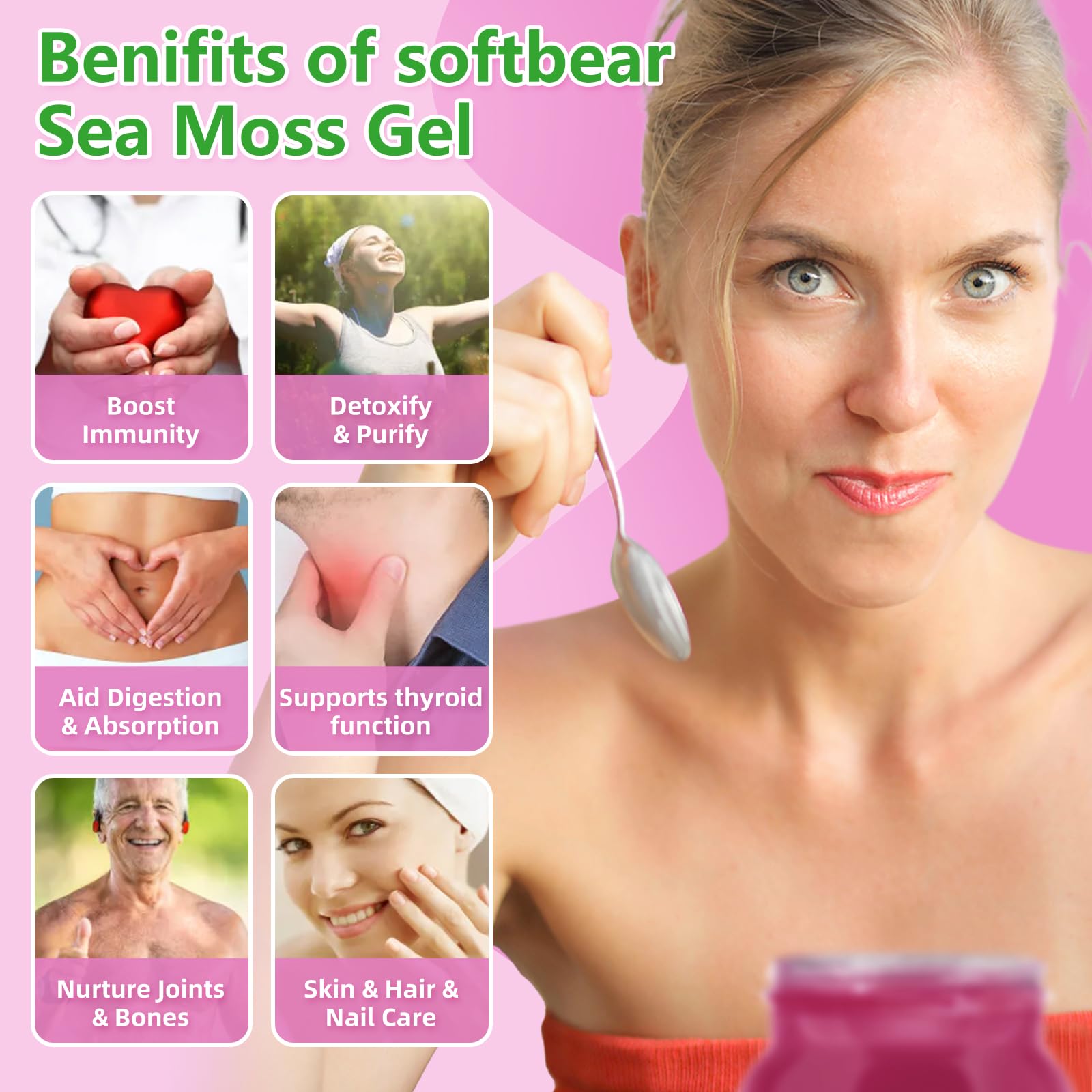Elderberry infused sea moss gel