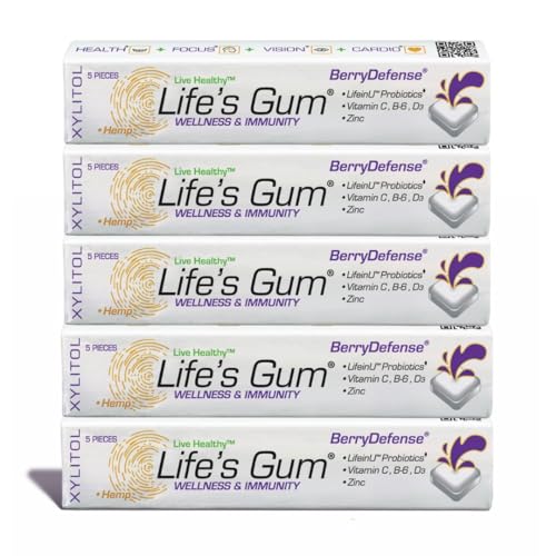 Elderberry infused vitamin supplements gum