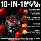 Elderberry infused zinc gummies for health