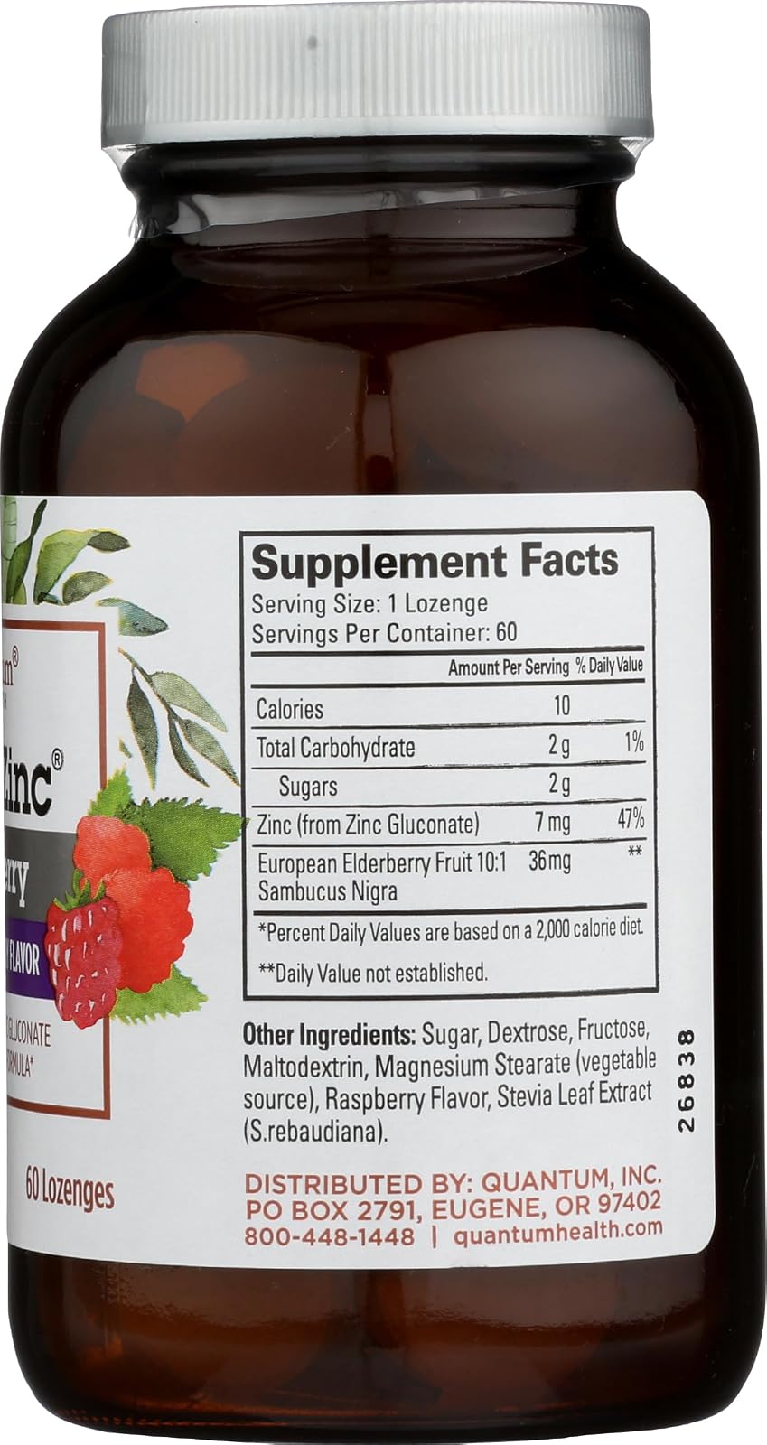 Elderberry infused zinc lozenges for vitality