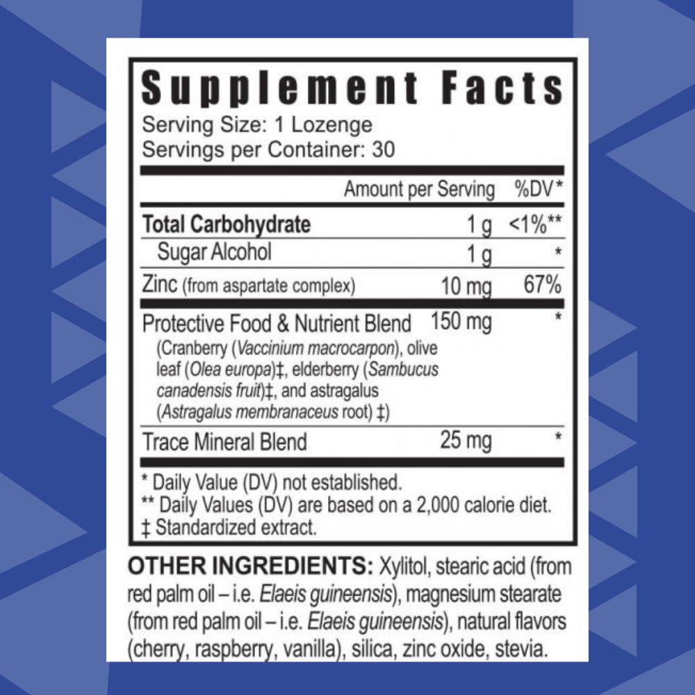 Elderberry infused zinc supplement