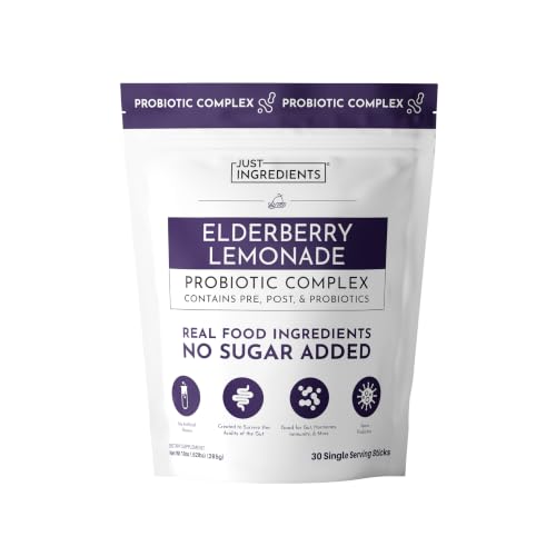 Elderberry lemonade probiotic sticks