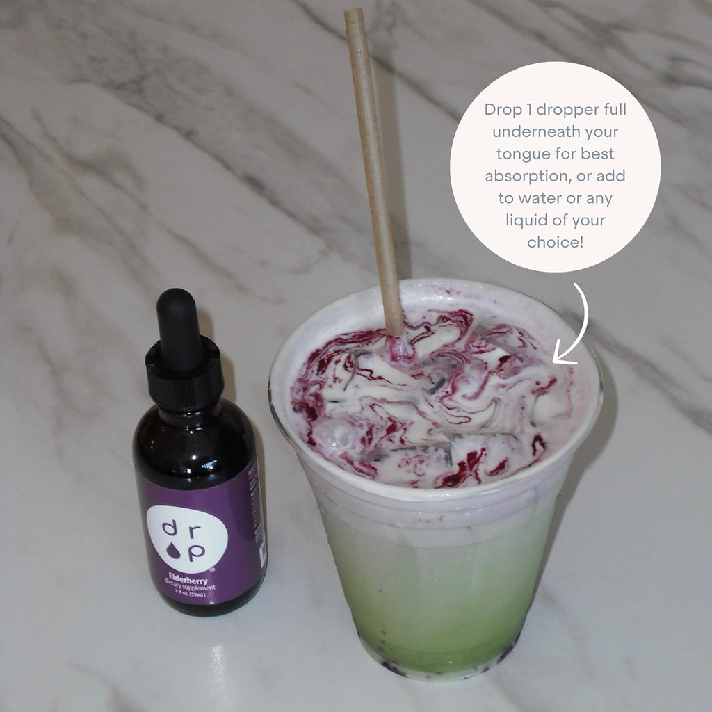 elderberry liquid drops for seasonal support