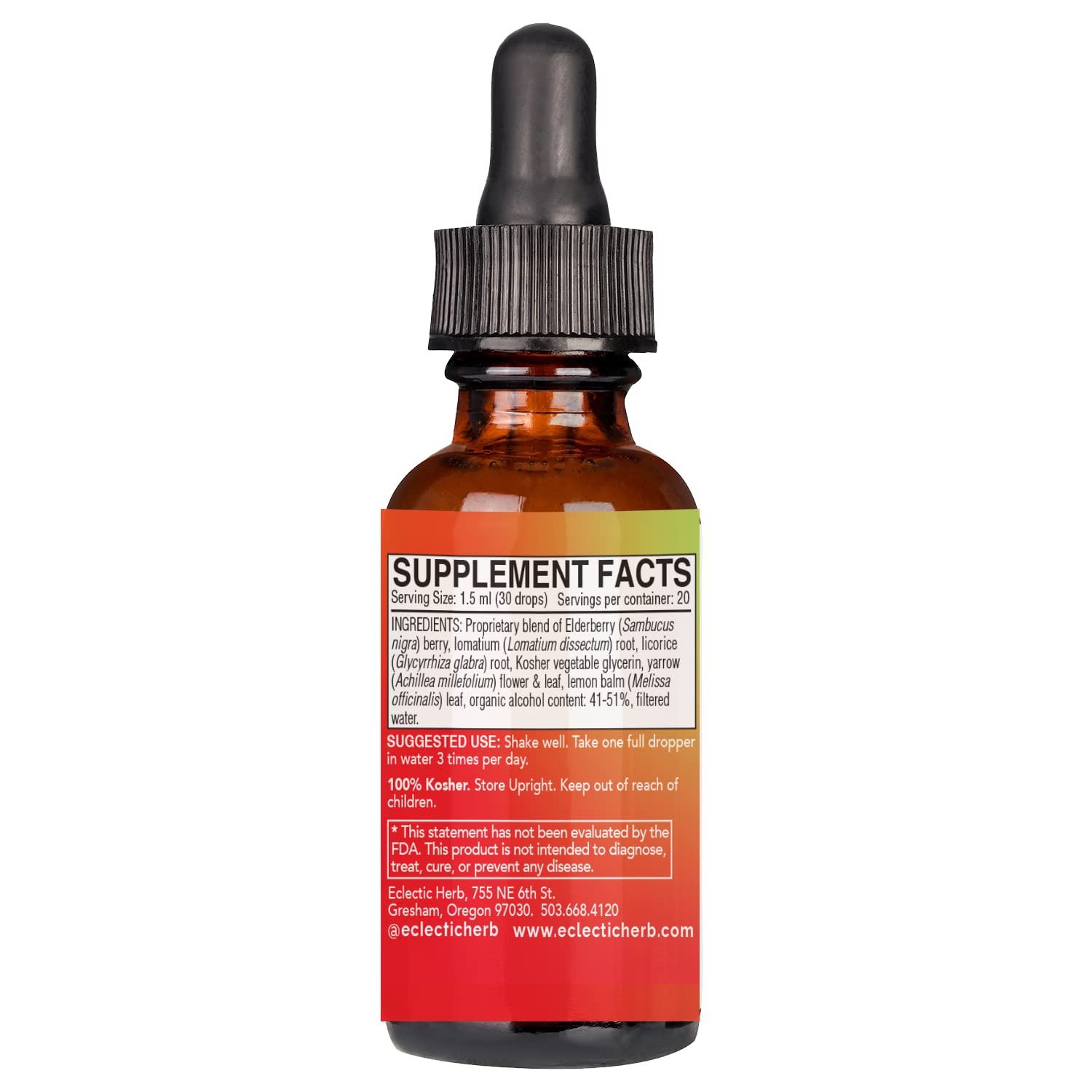 Elderberry liquid extract for daily use