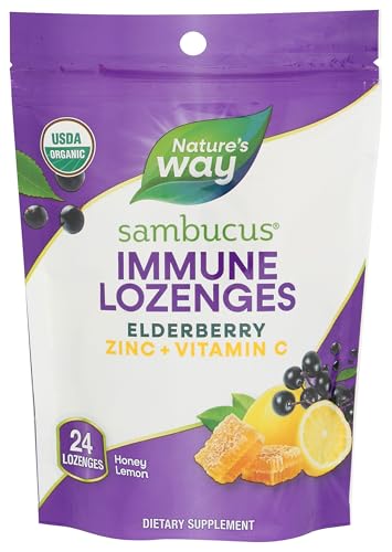 Elderberry lozenges for cold season relief