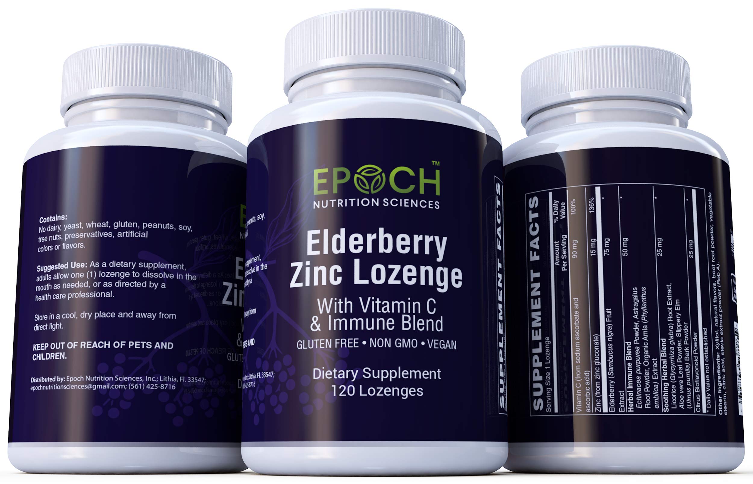 Elderberry lozenges for throat comfort
