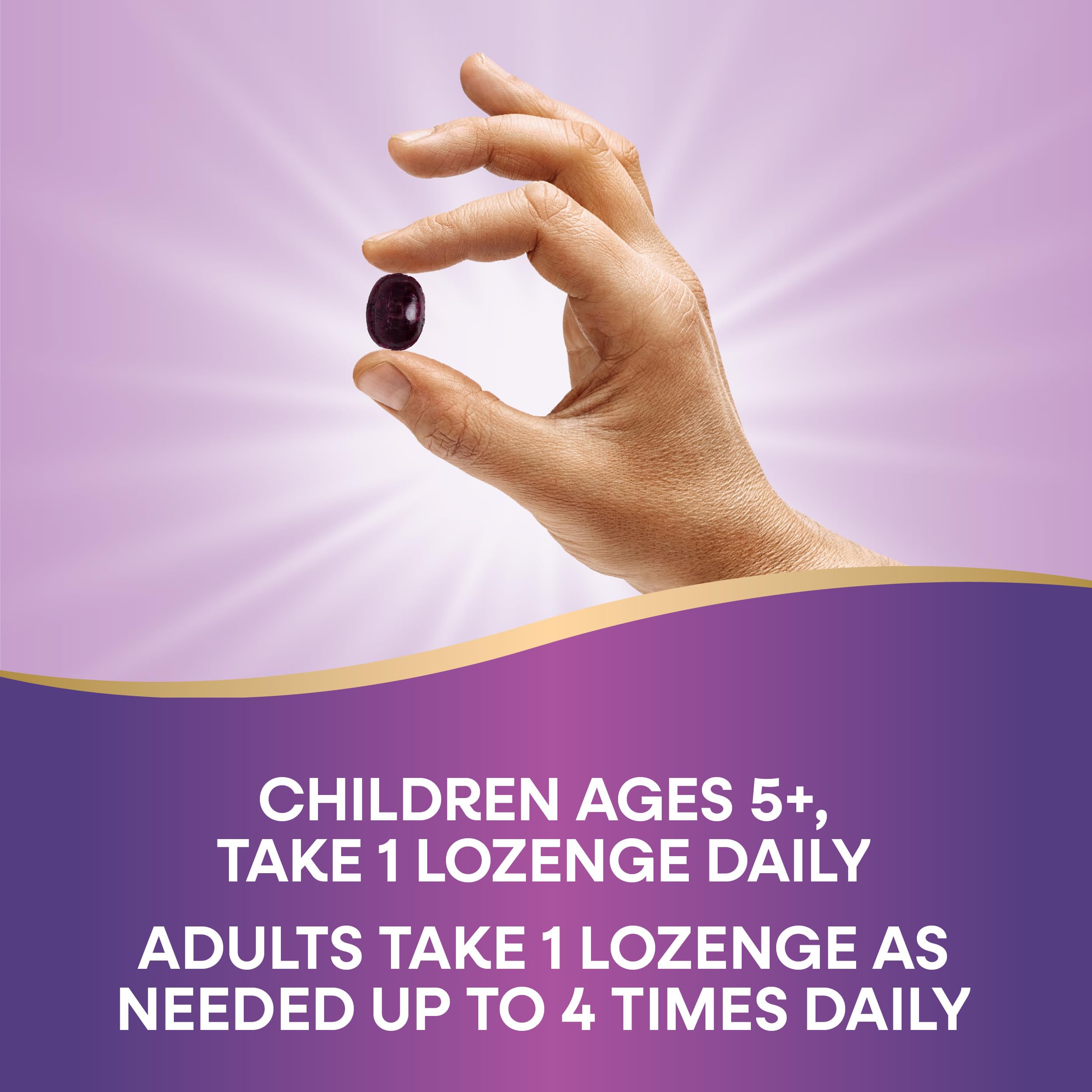 Elderberry lozenges with natural ingredients