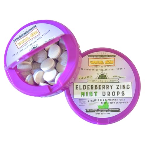 elderberry mint lozenges for voice support
