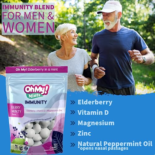 Elderberry mints for natural wellness