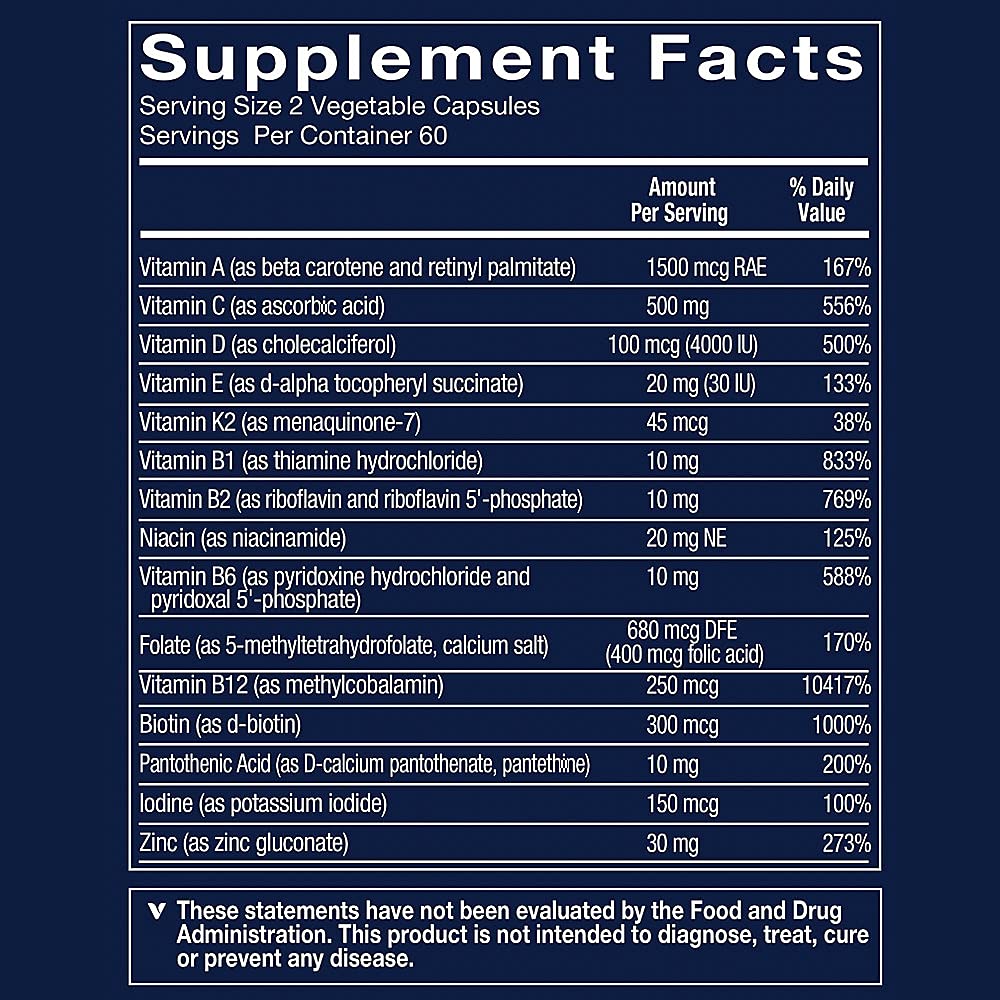 Elderberry multivitamin for immune support