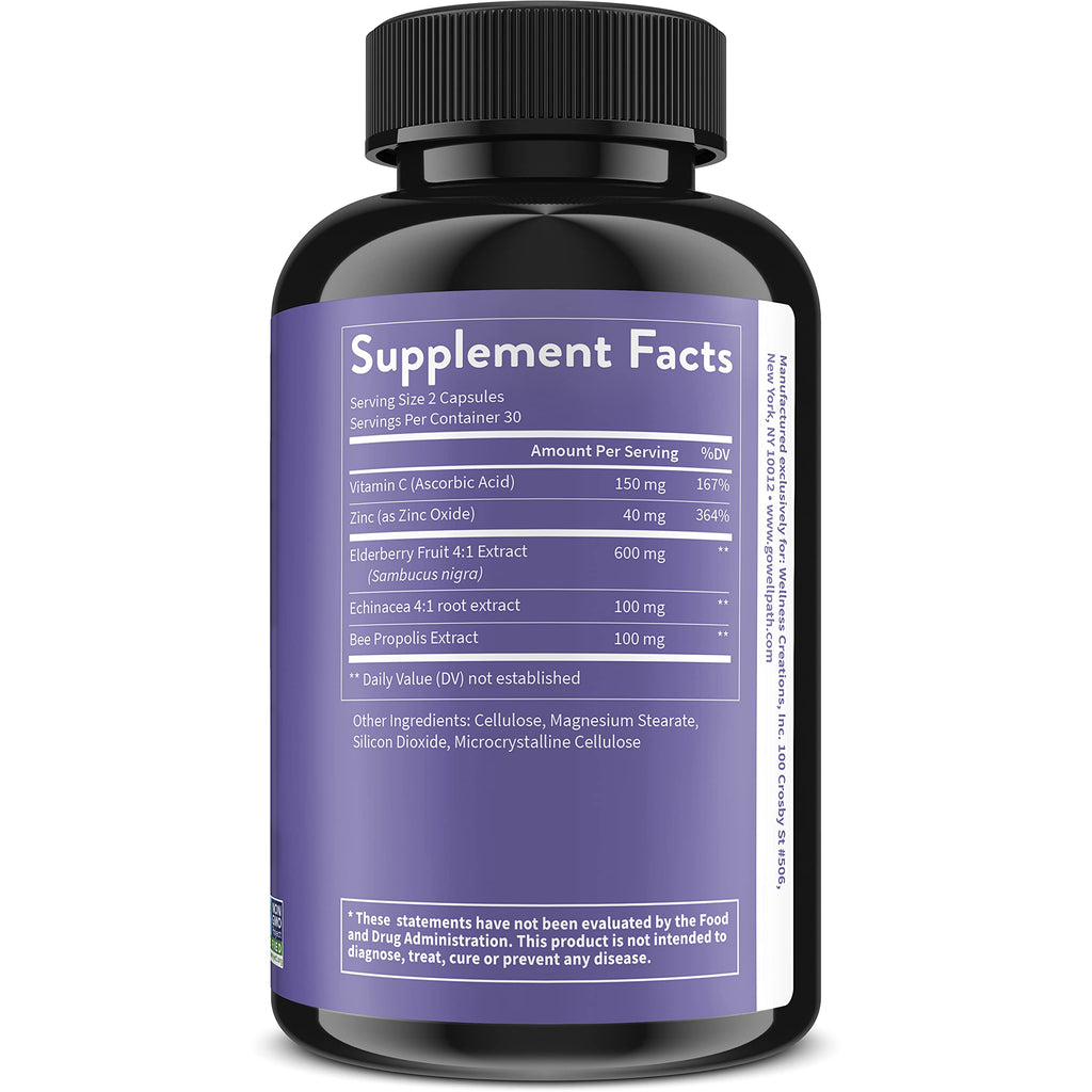 elderberry pills with vitamin C benefits
