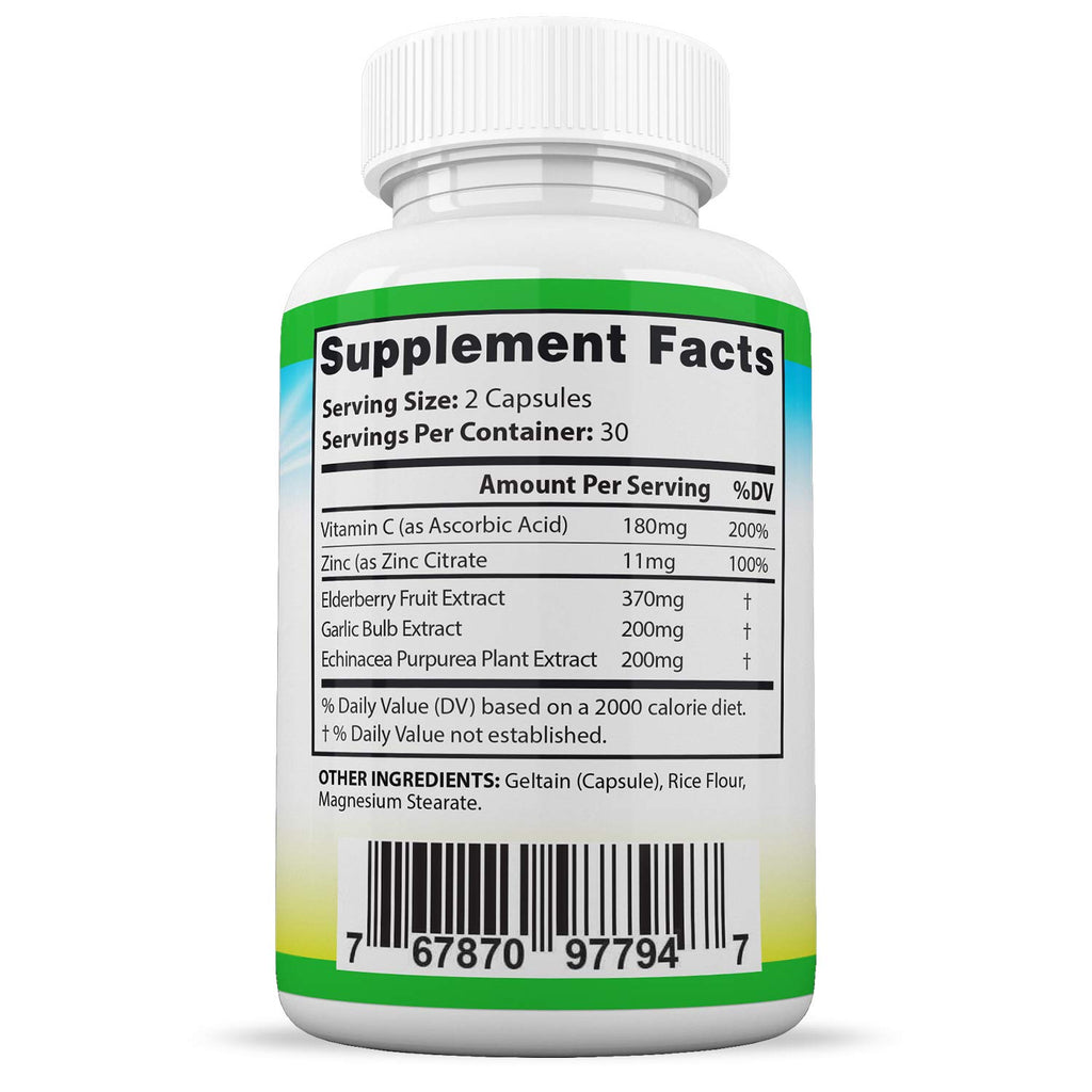 elderberry pills with zinc and garlic