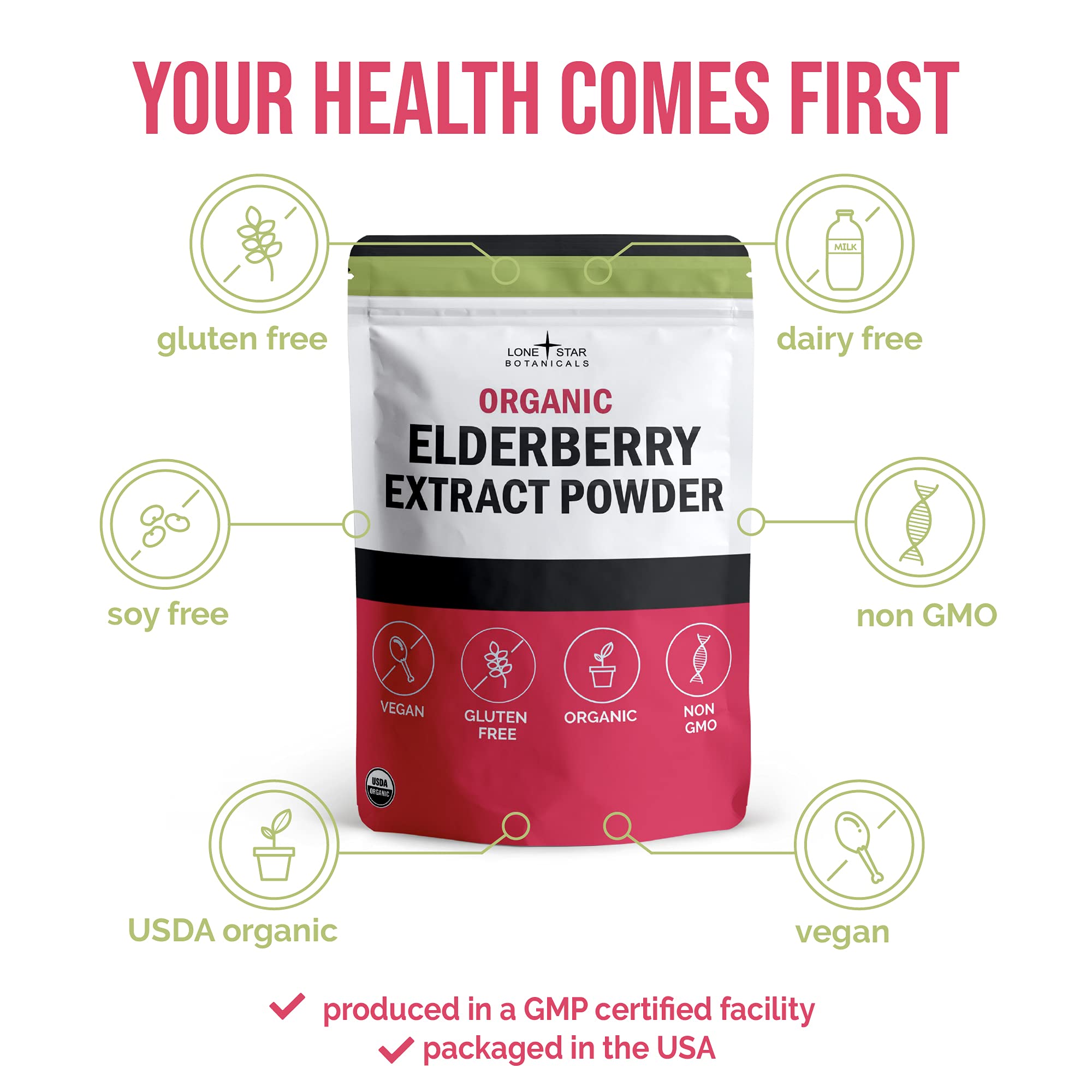 elderberry powder for smoothies and shakes