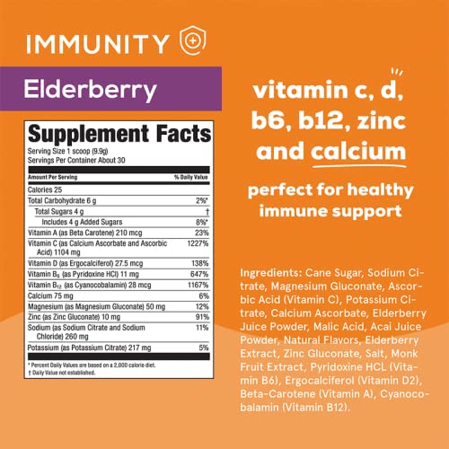 Elderberry powder with vitamin C boost