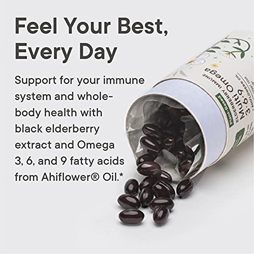 Elderberry soft gels for cold season
