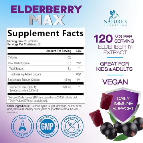 Elderberry supplement for adults and children