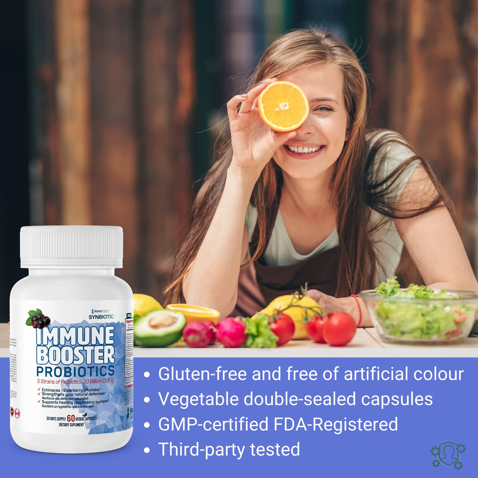 Elderberry supplement for seasonal wellness