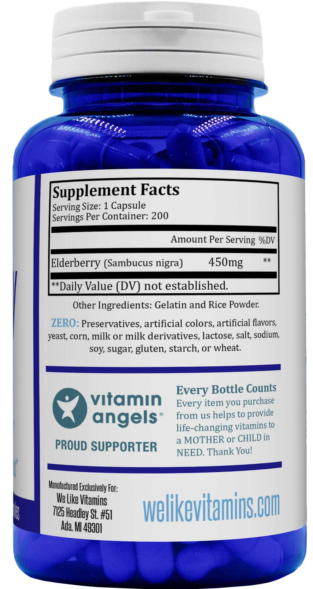 Elderberry supplement for seasonal wellness