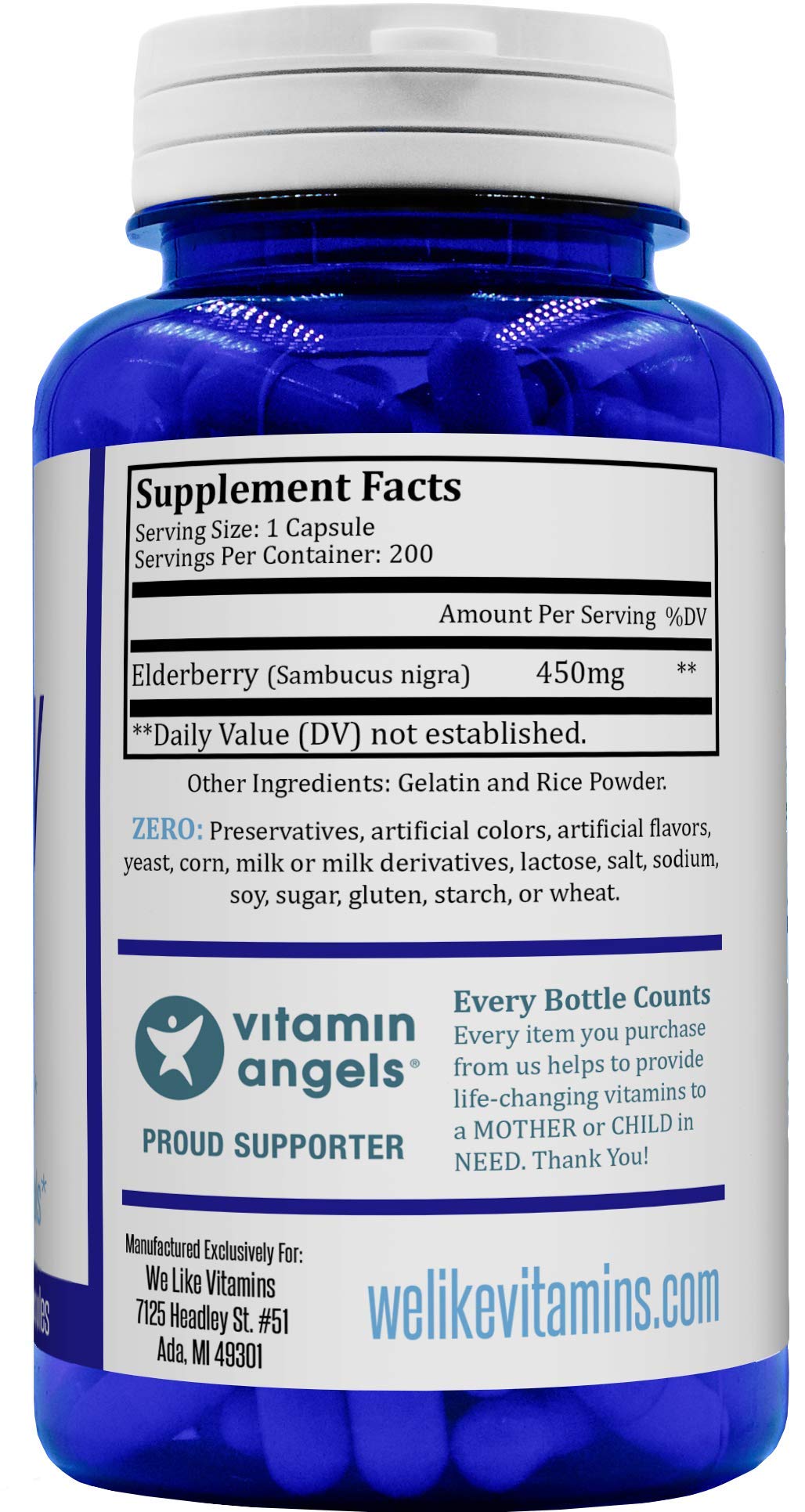 Elderberry supplement for seasonal wellness