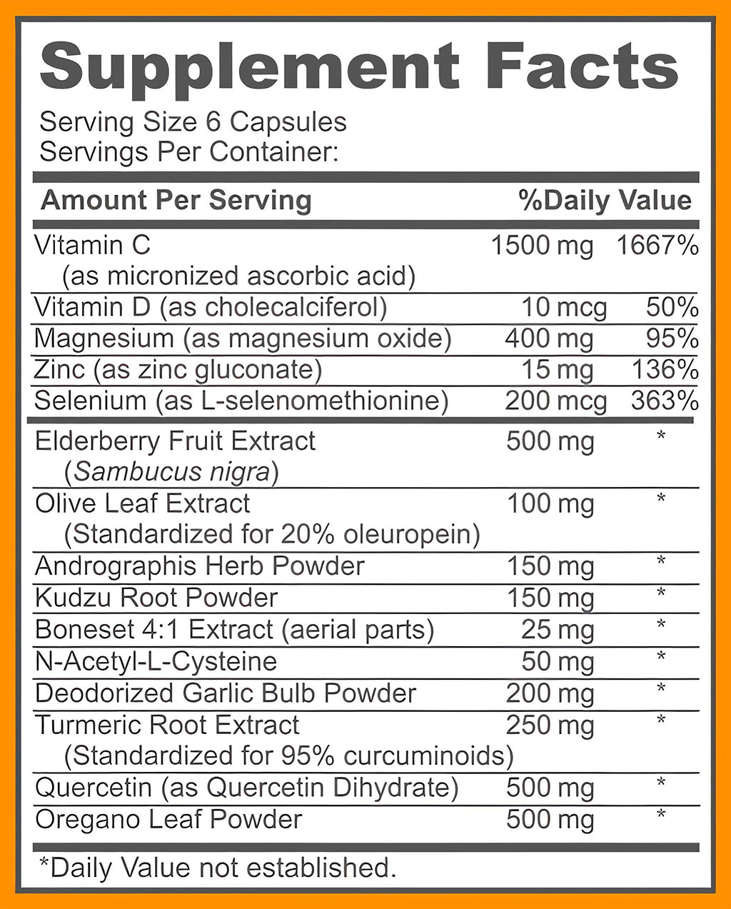 elderberry supplement with essential vitamins