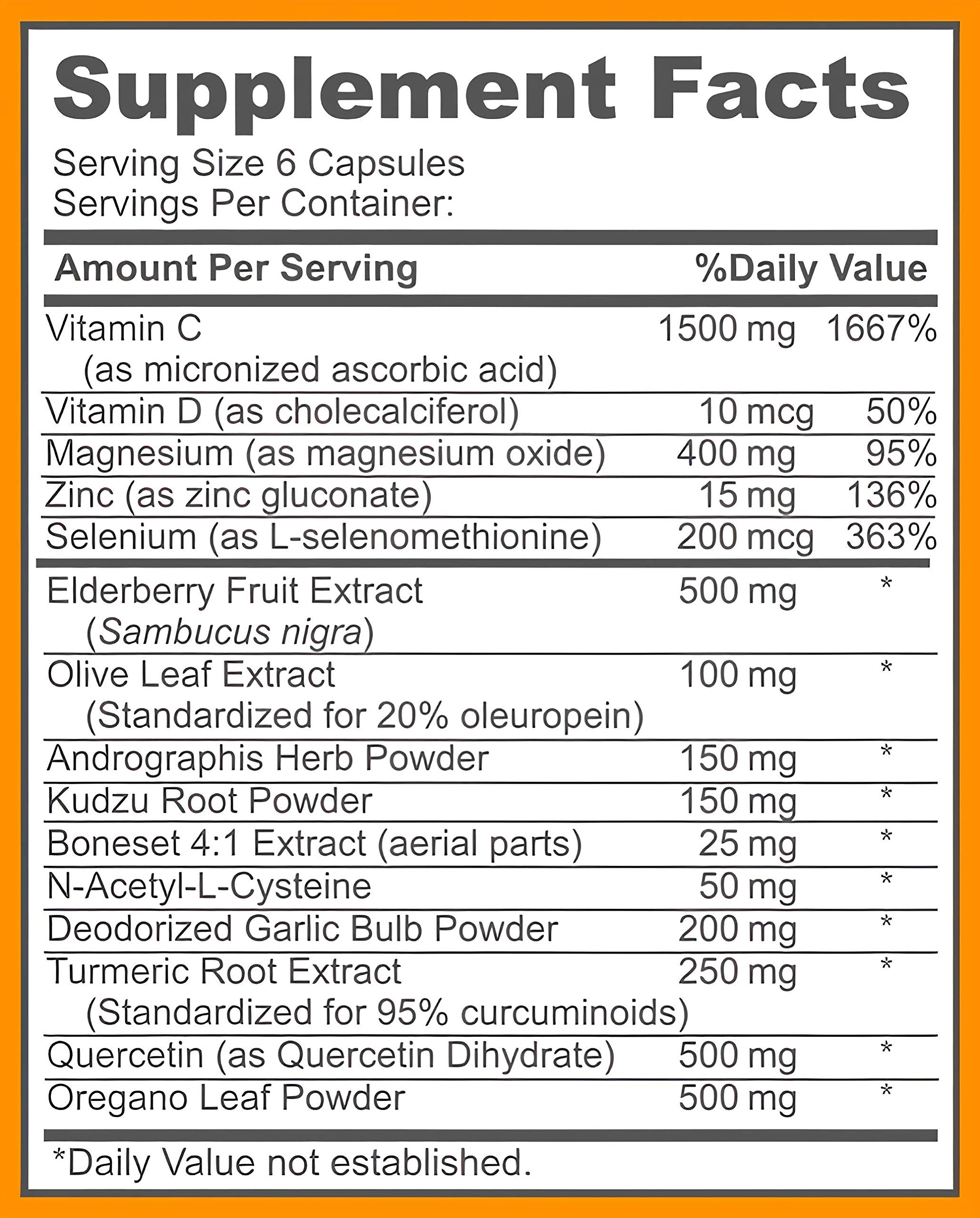elderberry supplement with essential vitamins