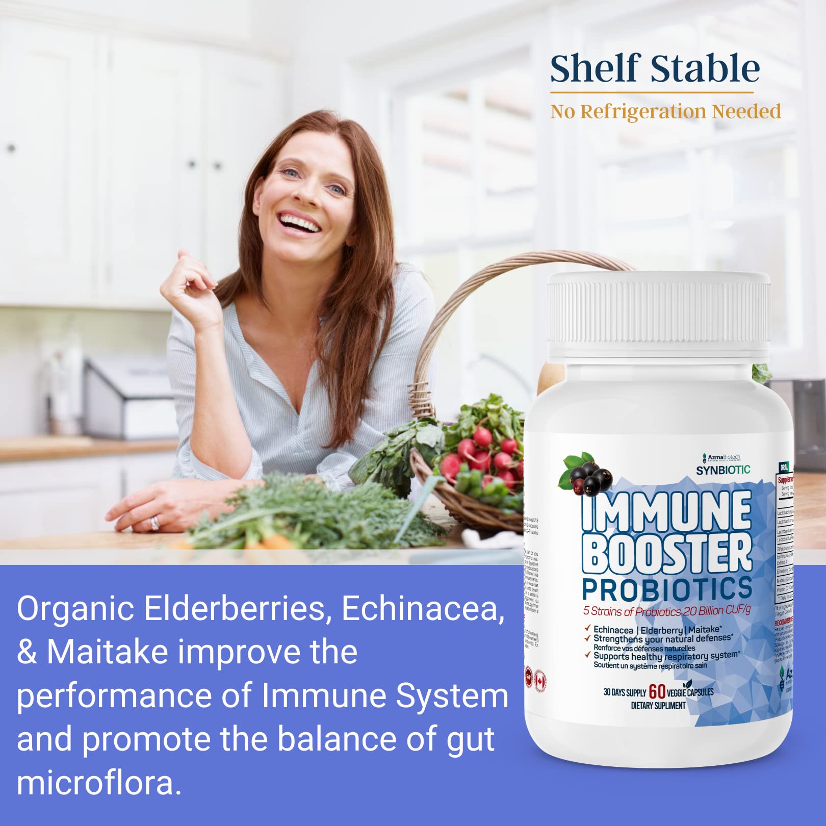 Elderberry synbiotics for gut health