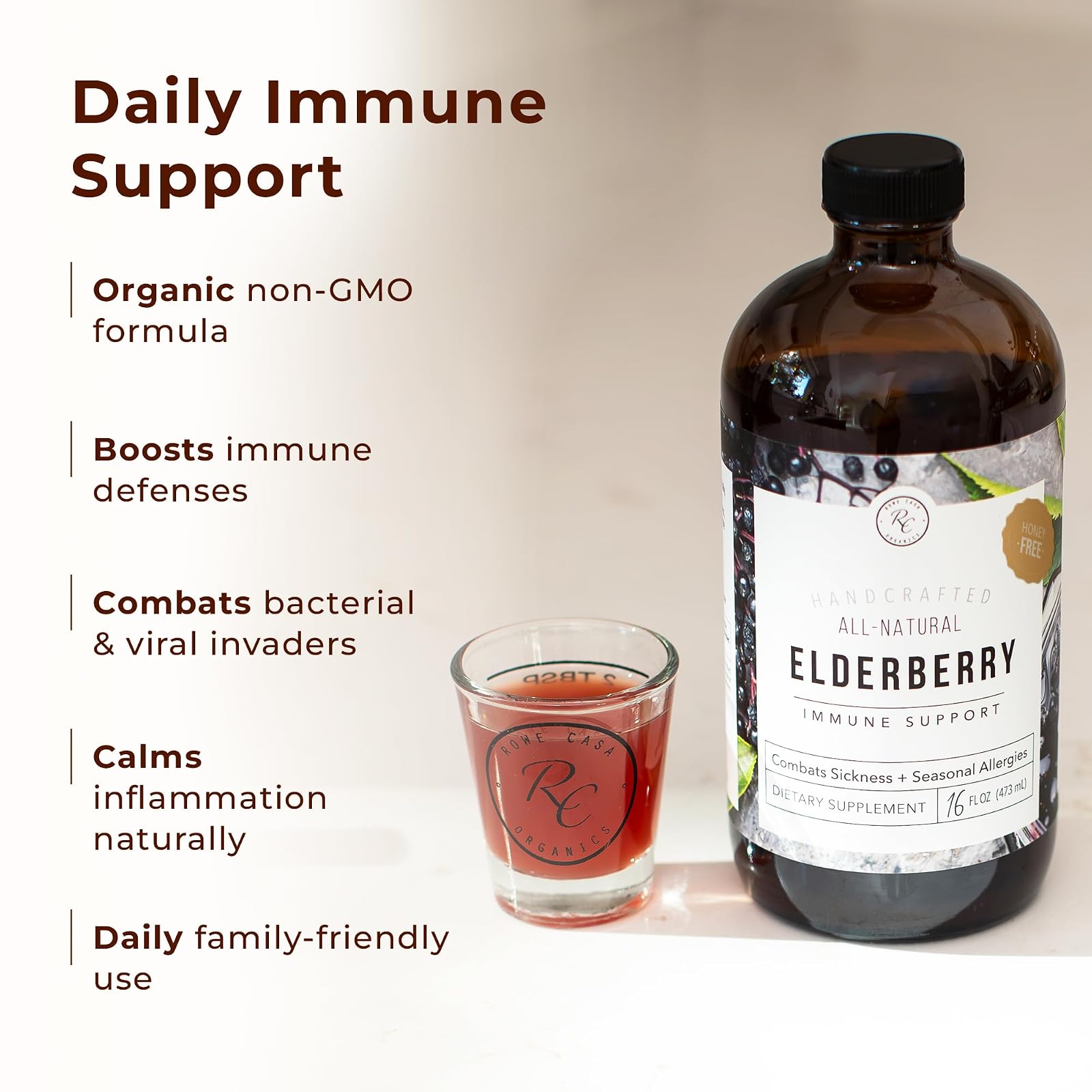 Elderberry syrup for cold and flu relief